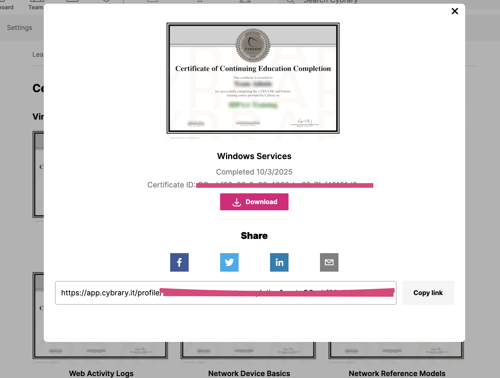 Certificates of Completion FAQ